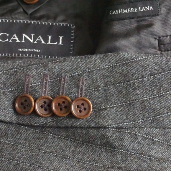 Canali | Suits & Blazers | Canali Brown Label Cashmere Blend Striped ...